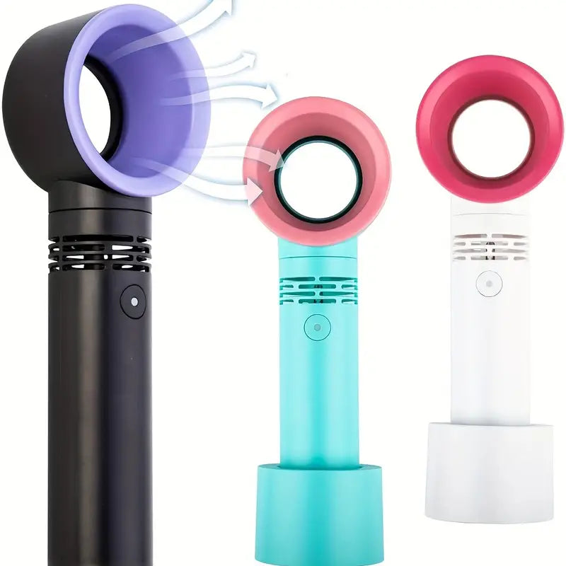 Hand Held Rechargable USB Bladeless Fan – My Home Trends